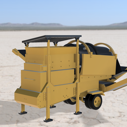👽 1/14 Portable Topsoil Screener/Trommel・ STL File for 3D printing・Cults