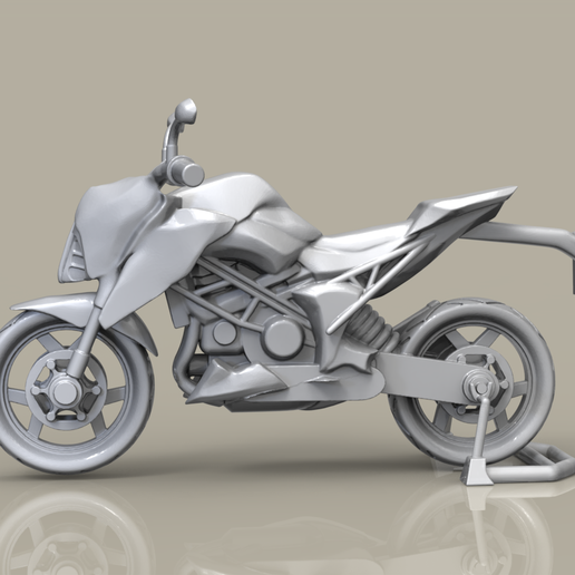 🚗 3D MODEL KTM Duke 125・ STL File for ・Cults