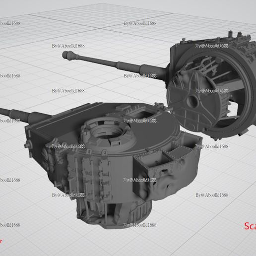 🐅 Tiger Tank Destroyed Turret Series-1 (STL-144)・ 3D File for 3D ...