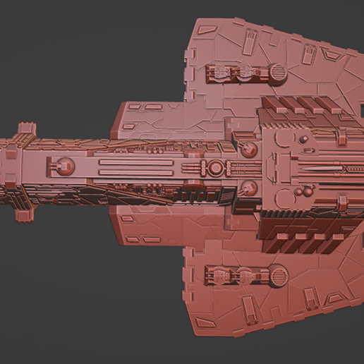 🎲 Aggressor-class Destroyer・ STL File for 3D printing・Cults
