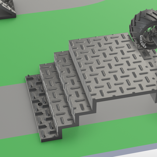 🚗 Mini Crawler Course Track・ STL File for 3D printing・Cults