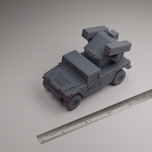 Archivo STL Humvee con Avenger AA 🦸 ・Diseño de impresora 3D para ...