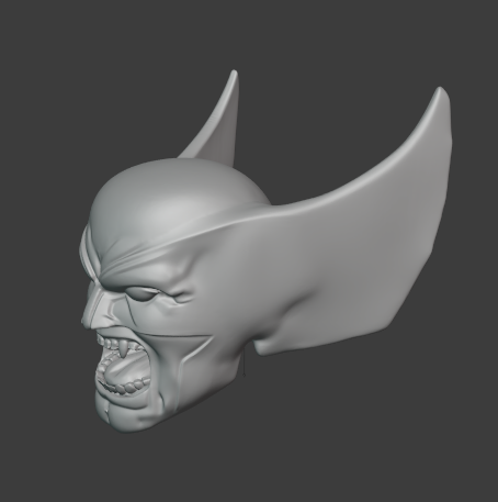 🗿 Mafex Wolverine Screaming Head・ STL File for 3D printing・Cults