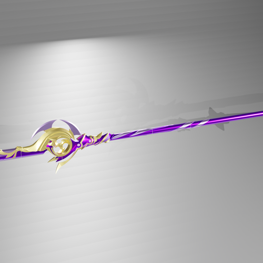 🌩️ Genshin impact Engulfing Lightning Raiden shogun lance 3D print ...