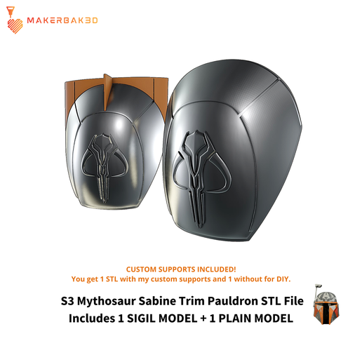 Archivo 3D Temporada 3 Mythosaur Sabine Trim Shoulder Armor 🎭 ・Diseño ...