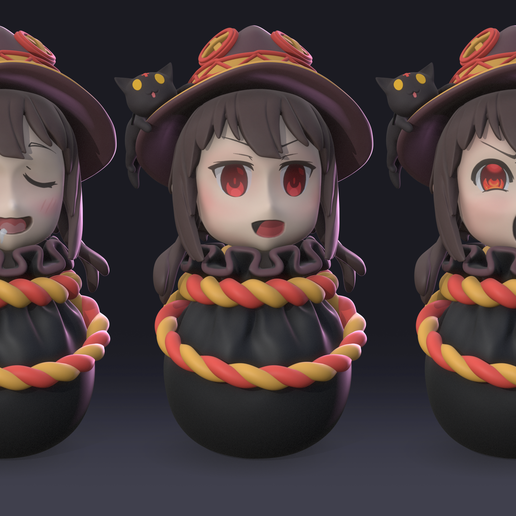 STL file Megumin in the bag (Konosuba) 💥 ・3D printable design to ...
