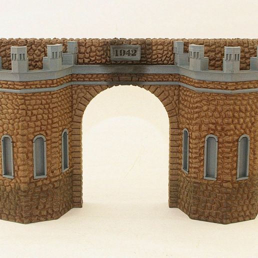 3D file HO (1/87) Scale - Castle Type Tunnel Entrance 🏰 ・3D printing ...