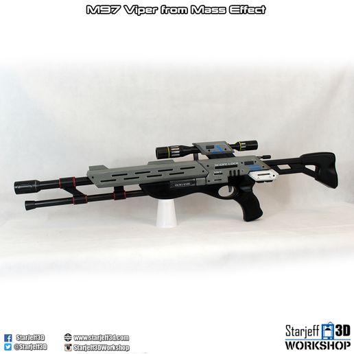 🎭 M97 Viper from Mass Effect・ STL File for 3D printing・Cults