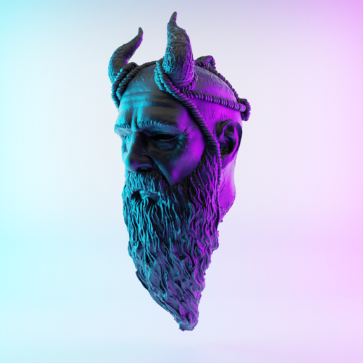 🗝️ Keychain Mimir God of War・ STL File for ・Cults