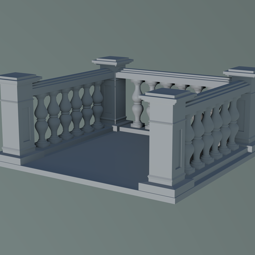 STL file Concrete balustrade 🏘️ (OBJ and 3MF)・3D printable model to ...