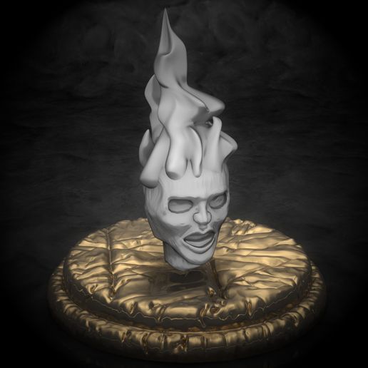 🎲 Dark souls - Wisp enemy / flaming head・Free STL File for 3D printing ...