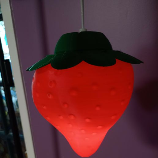 🍓 Hanging Strawberry Lamp - Ambiance Lighting・ STL File for 3D printing ...