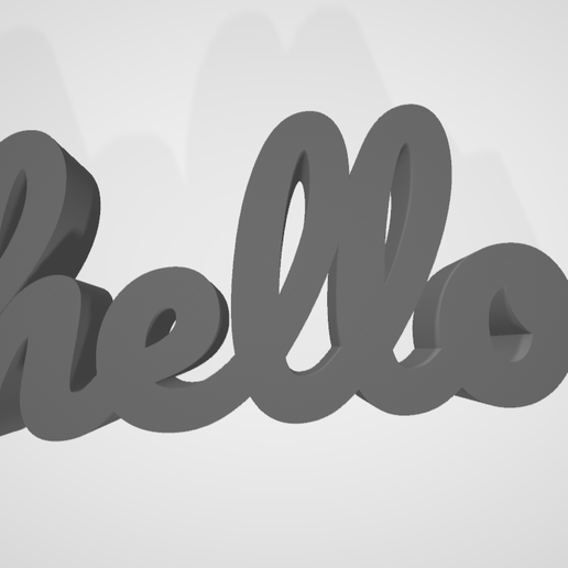 Free STL file hello Neon Sign 👋 ・3D printer design to download・Cults