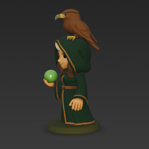 ♀️ Female Summoner RPG・ STL File for 3D printing・Cults