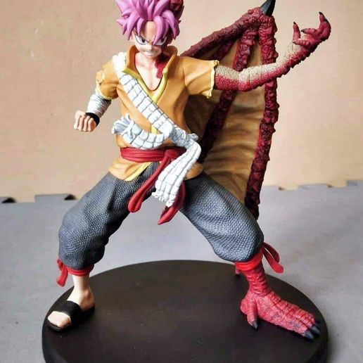🎨 FAN ART - Fairy Tail - Natsu Dragneel Dragon Form・ STL File for ・Cults