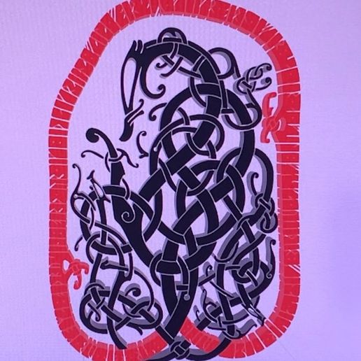 STL file The Dragon Rune 🐉 ・Template to download and 3D print・Cults