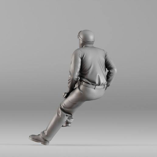 🧑‍🔧 001604 Vintage Racing Driver – Seated Pose・ 3D File for 3D printing ...