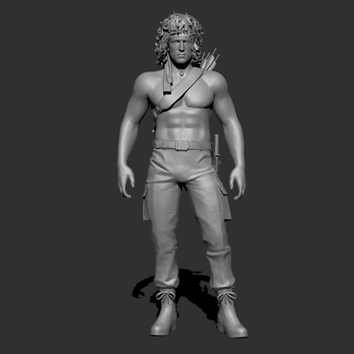 STL file CODM RAMBO IN DEFAULT 🎲 ・3D printing template to download・Cults