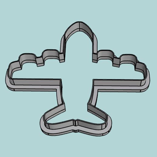 🛩️ Airplane Cutter 95mm. Silhouette・ STL File for ・Cults