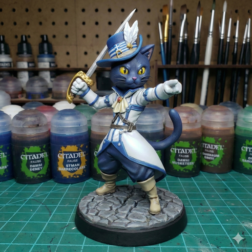 👹 Aramiys, Cait Sith Musketee (SHANGRI LA FRONTIER) : DND MINITURE ...