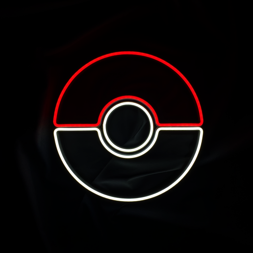 arquivo STL POKEBALL NEON LED NEONLED 🐉 ・design de impressão 3D para ...