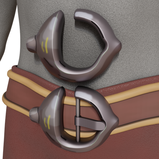 Archivo STL marvel rivals squirrel girl Belt buckle cosplay 👧 ・Diseño ...