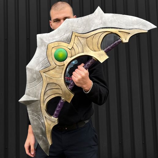 3D file League of Legends Renekton Weapon prop replica handblade axe ...