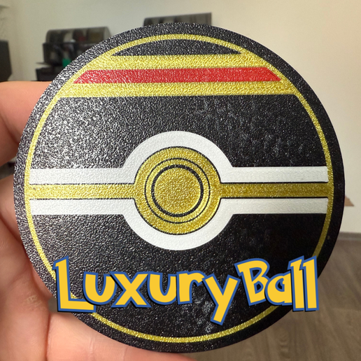 🐉 Luxury Ball Poke Ball Pokemon coaster・ STL File for 3D printing・Cults