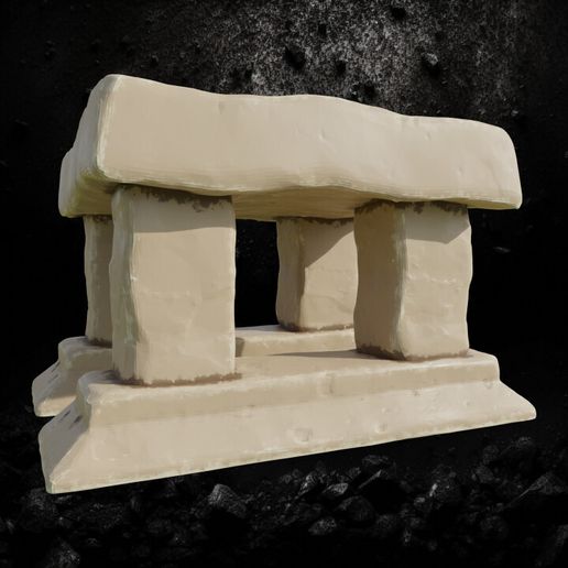 STL file Stone Table 🎲 ・Design to download and 3D print・Cults