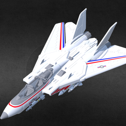 🦸 GI JOE SkyStriker F14 ASSEMBLED PARTS・ STL File for 3D printing・Cults