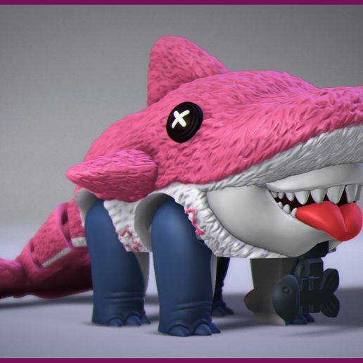STL file Jeff the Shark Dolphin 🦈 ・3D printable design to download・Cults
