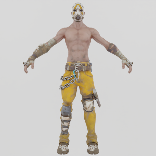 🎮 Psycho Bandit Textured Rigged・ OBJ File for ・Cults