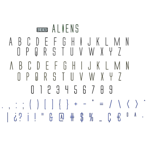 Alien Symbols Font