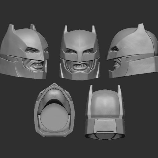 👴 Old Armored Batman Headsculpts for Action Figures・ STL File for ・Cults