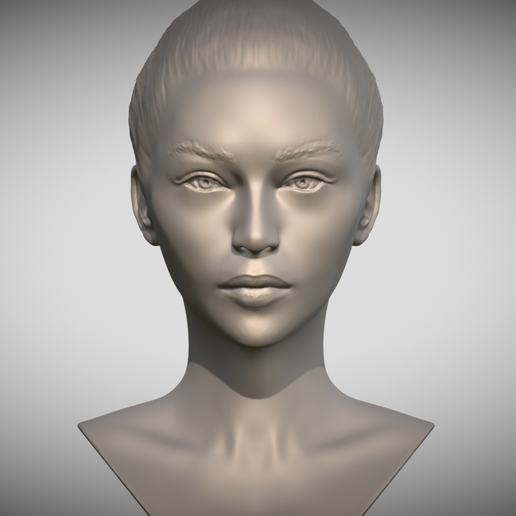 👩 Beautiful woman bust 3D printing ready TYPE 5・ STL File for 3D ...