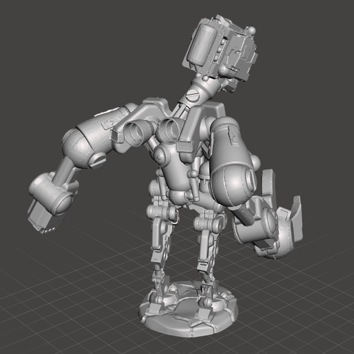 🤖 Scrap bot "Tiny legs"・ OBJ File for ・Cults