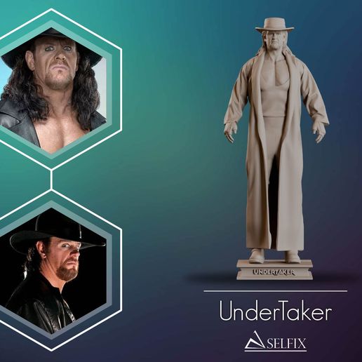 🗿 The Undertaker Fullbody Sculpture・ STL File for 3D printing and CNC ...