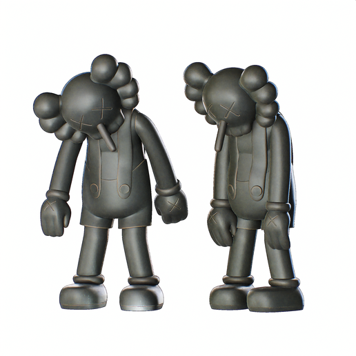 STL file Kaws x 2 pack - Small lie Companion - Long Nose - Separated by ...