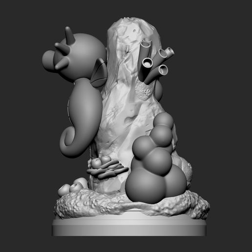 STL file Pokemon - Horsea Figure 🐉 ・3D printable model to download・Cults
