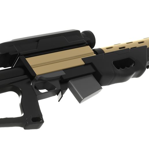 STL file Space sniper rifle: HunterZR STRIKE X9000 🛰 (OBJ)・3D printable ...