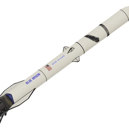 Archivo STL Blue Origin New Glenn Detailed Model 🆕 ・Plan de impresión ...