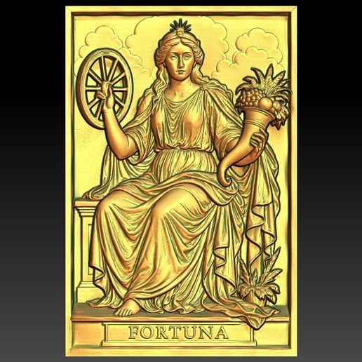 👼 FORTUNA CNC Relief Model・ STL File for 3D printing・Cults