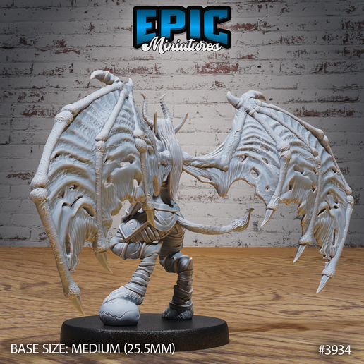 3D file Demon Huntress ‧ DnD Miniature ‧ Tabletop Miniatures ‧ Gaming ...