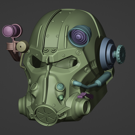 🪖 T-60b Power Armor Helmet from Fallout 4・ 3D File for 3D printing・Cults