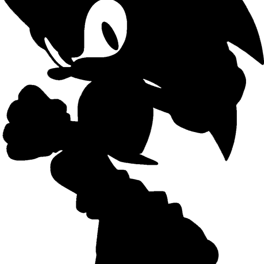 STL file Sonic wall decal 🎨 ・3D printing idea to download・Cults