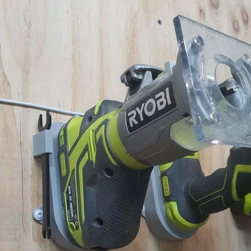 🧞‍♂️ Ryobi One+ 18v cordless trim router wall mount + spanner holder ...