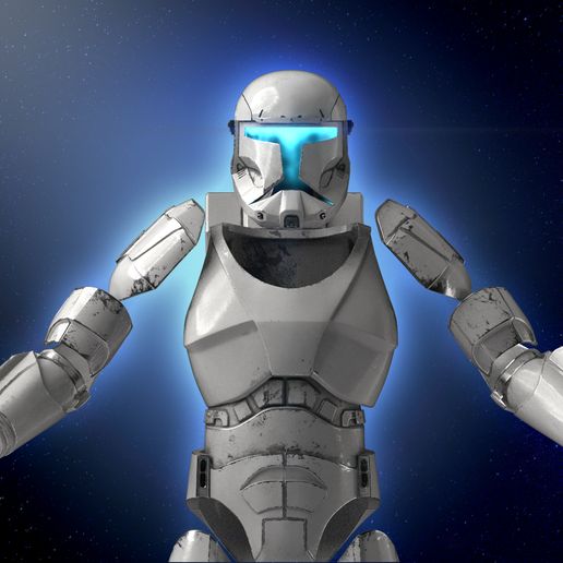 🪖 Clone Commando Gregor | Armor helmet | Clone Wars | Star Wars| 3d ...