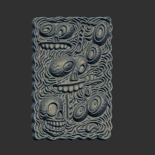 💀 stylized skull cnc model・ STL File for 3D printing and CNC machining ...