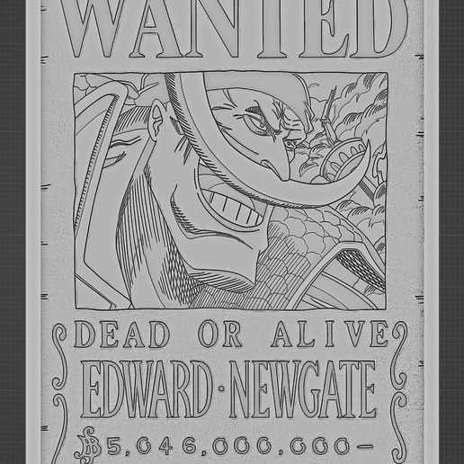 whitebeard wanted poster