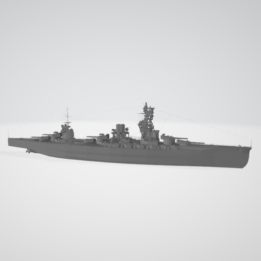🔫 IJN Hyuga Battleship Warship 3D Model・ STL File for 3D printing・Cults